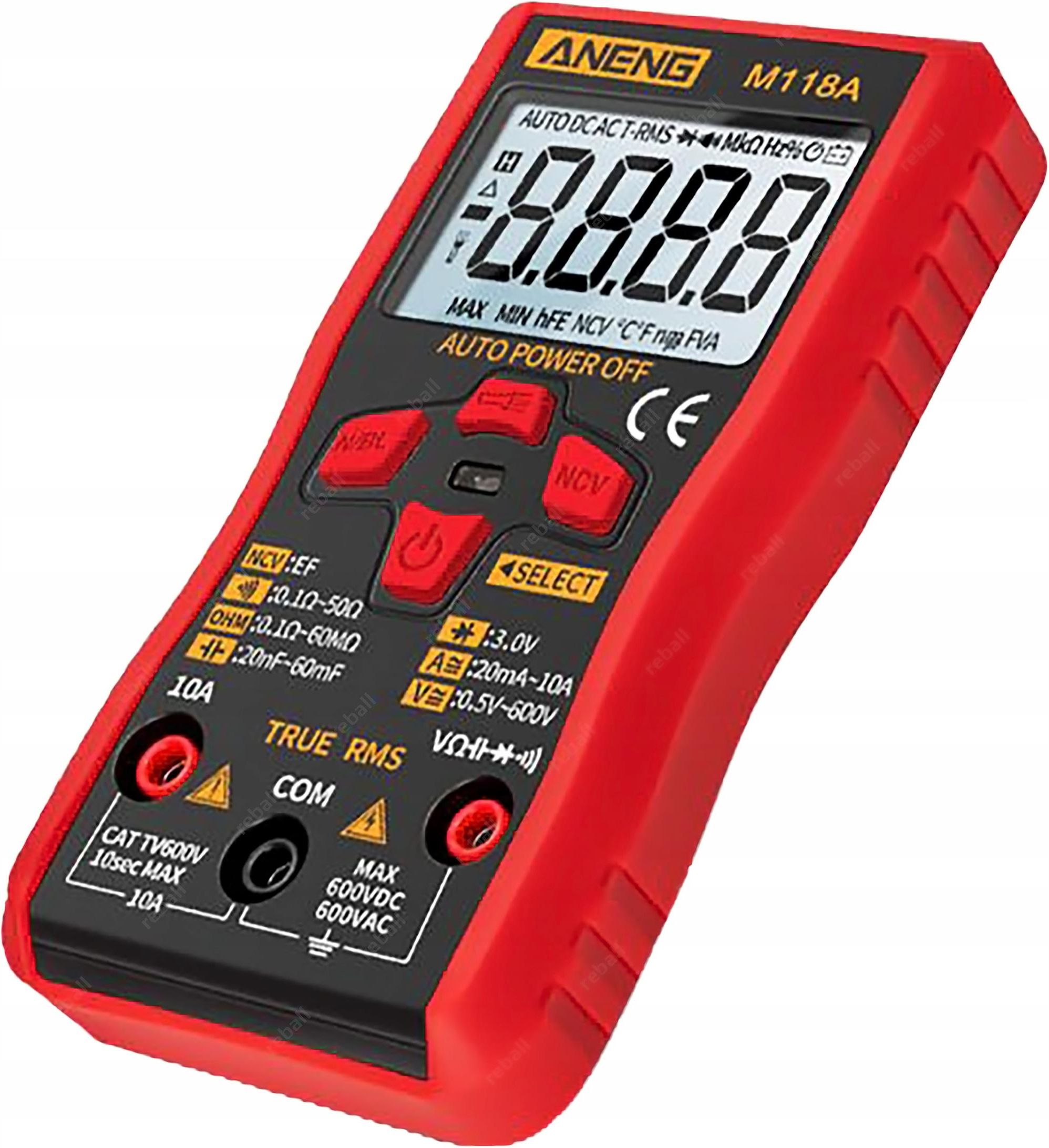Reball Uniwersalny Miernik Elektryczny Multimetr Cyfrowy Aneng M118A ...