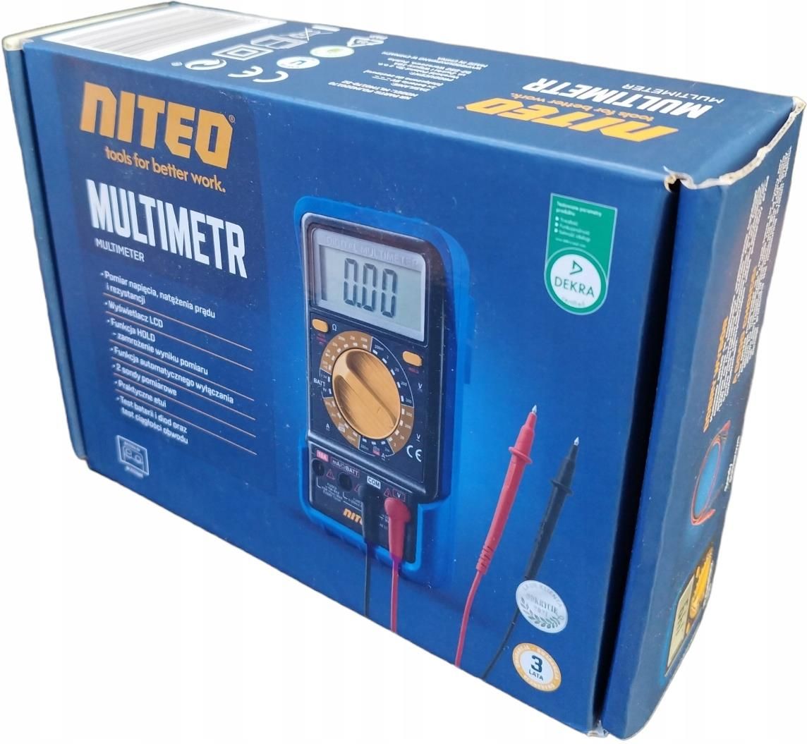 Niteo Tools Multimetr Cyfrowy Miernik Prądu - Opinie i ceny na Ceneo.pl