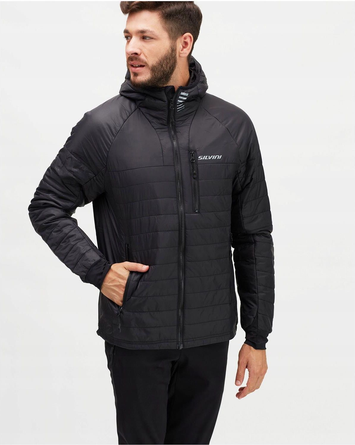 Męska kurtka ocieplana pikowana Silvini Rutor czarna M - Ceny i opinie ...