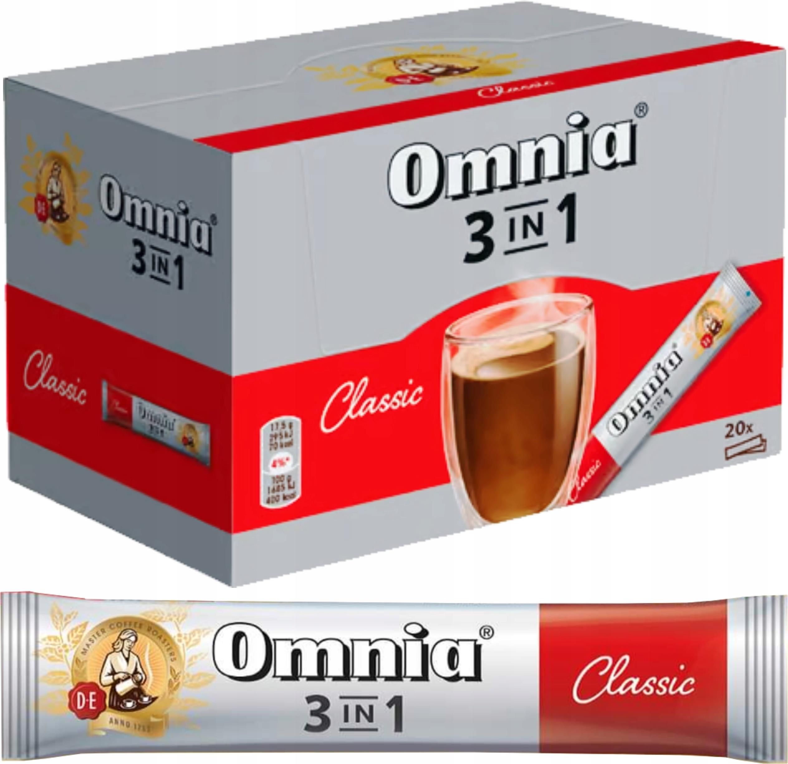Kawa Jacobs Rozpuszczalna Classic Omnia 3In1 20Szt - Ceny i opinie - Ceneo.pl
