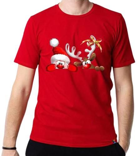 Świąteczny T-shirt Mikołaj Renifer Bawełniany M - Ceny i opinie - Ceneo.pl