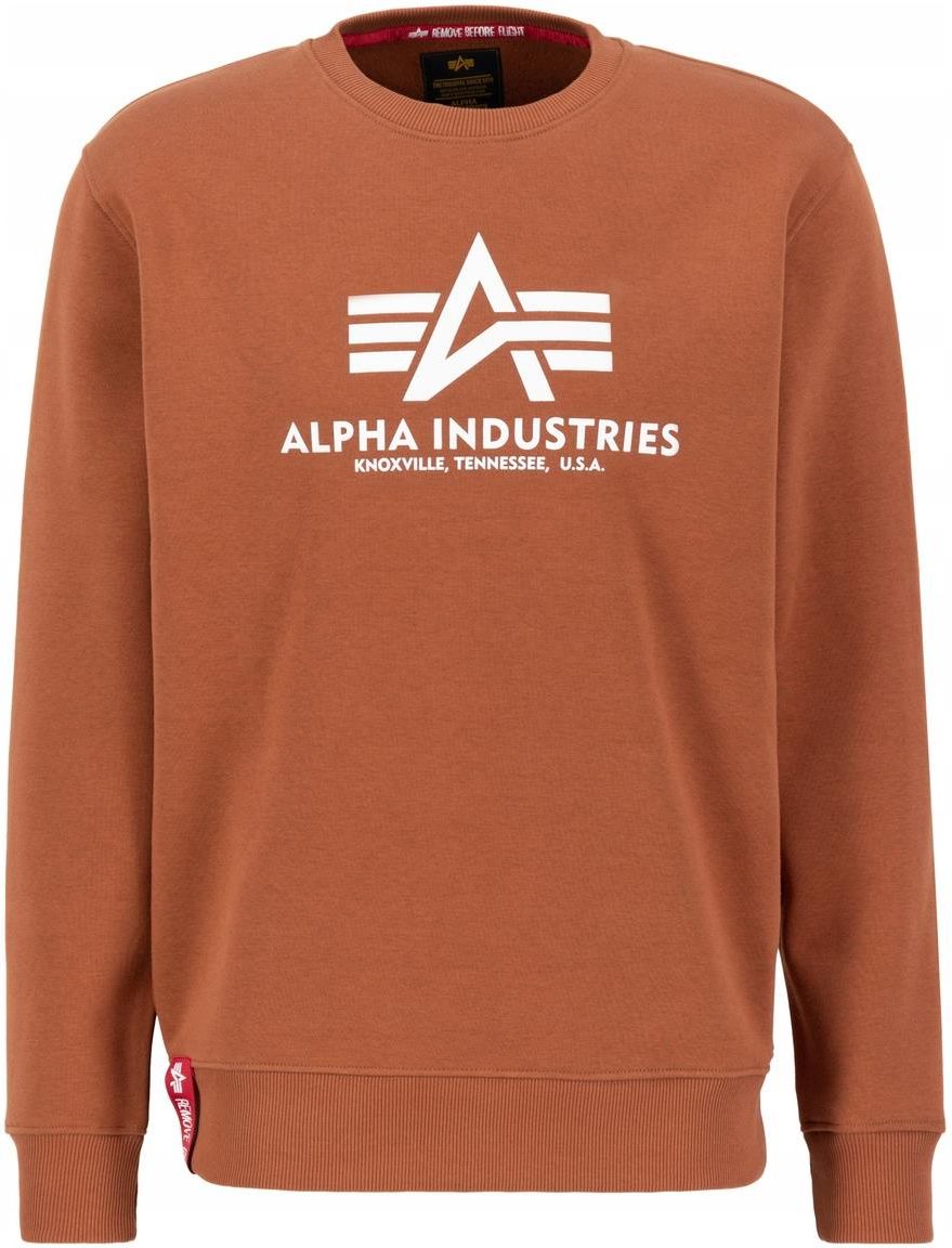 Bluza Alpha Industries Basic Sweater hazel brown M - Ceny i opinie ...