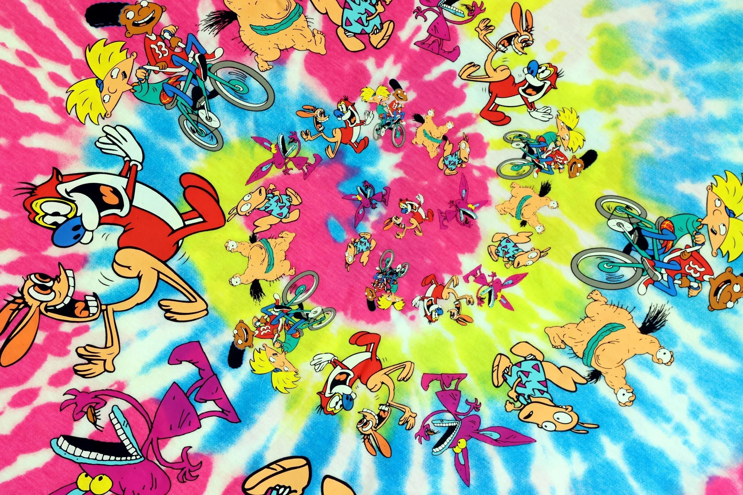 $28 Nickelodeon Mix Postaci Koszulka męska T-shirt r. M wielokolorowa ...
