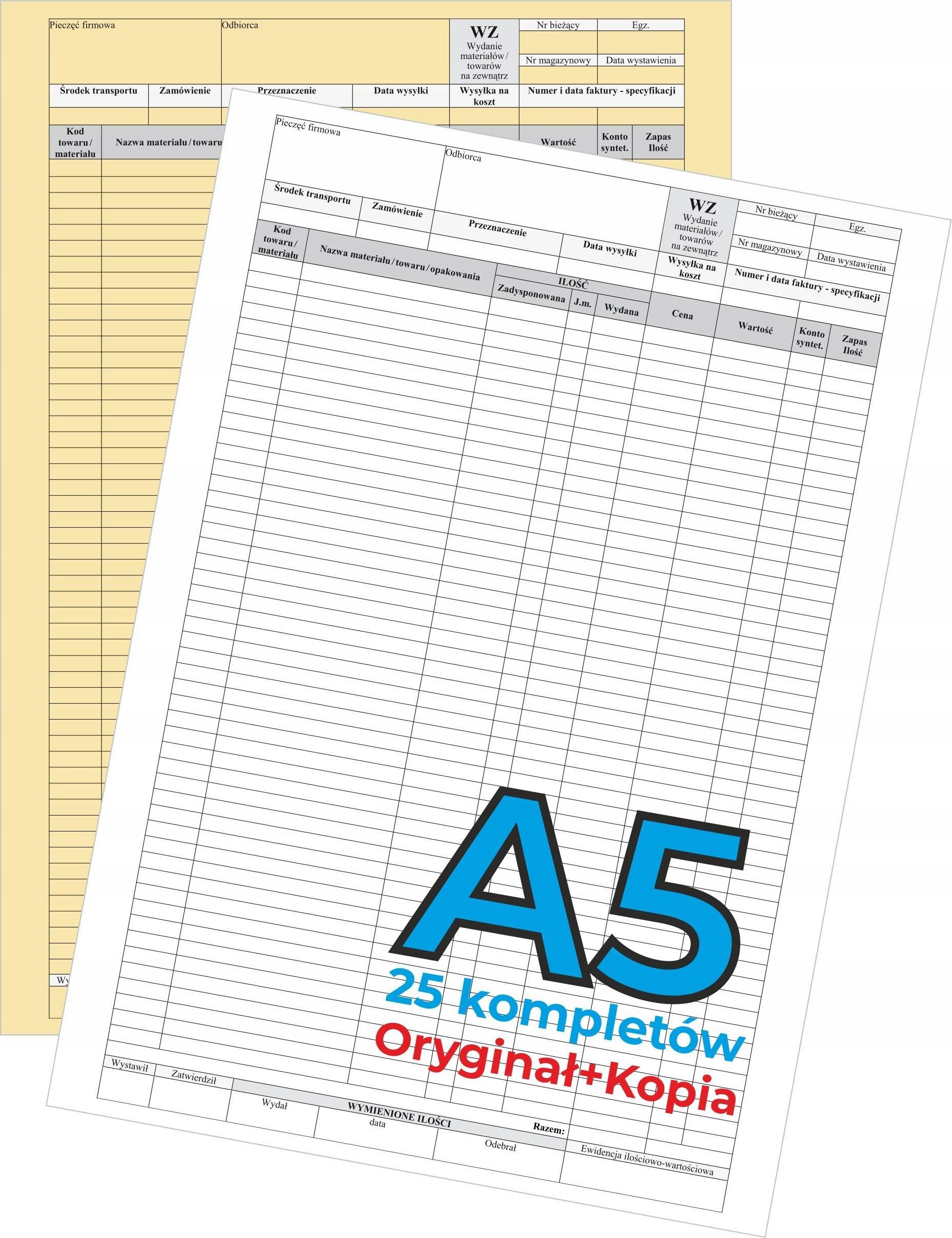 Bloczki Samokopiujące A5 10 Bloczków Oryg+Kopia - Ceny i opinie - Ceneo.pl