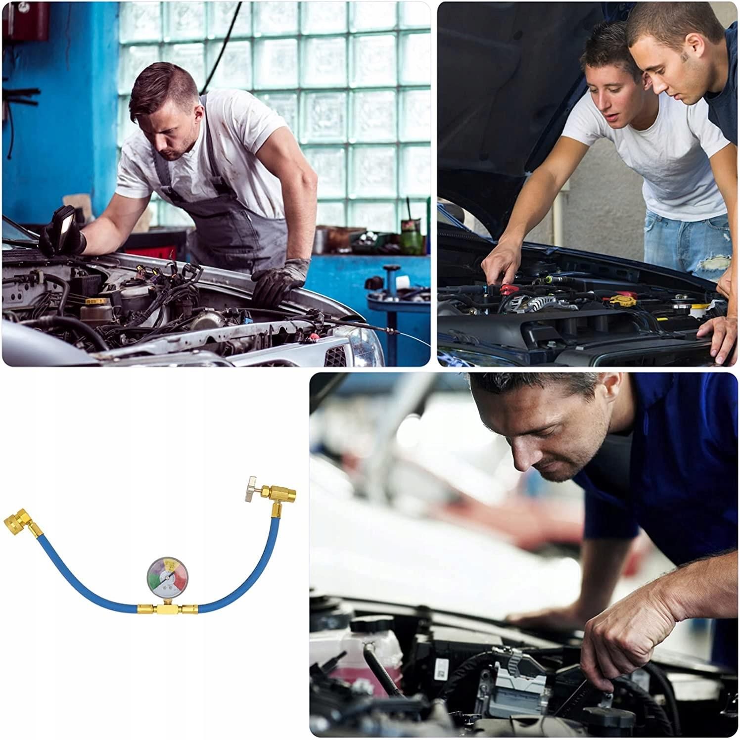 Bedde Wąż Z Manometrem I Zaworem Do Klimatyzacji R134A - Opinie i ceny ...