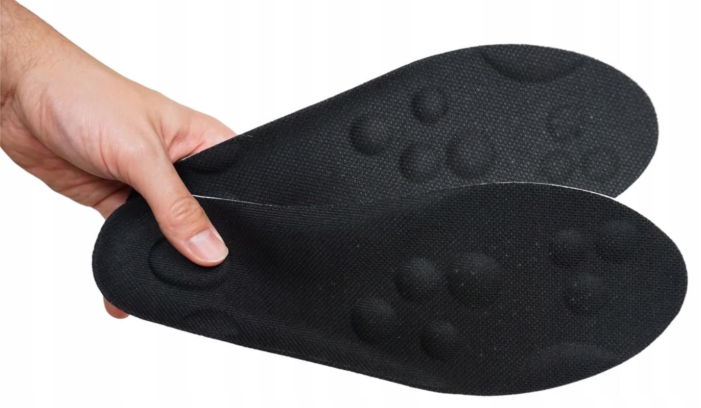 Wkładka korygująca Wkładki Do Butów Ortopedyczne Przeciwpotne Czarne ...