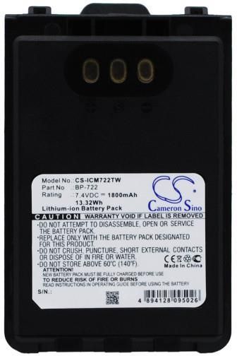 Cameron Sino Icom Id 31A Bp 722 1800Mah 13 32Wh Li Ion 7 4V - Opinie i ...