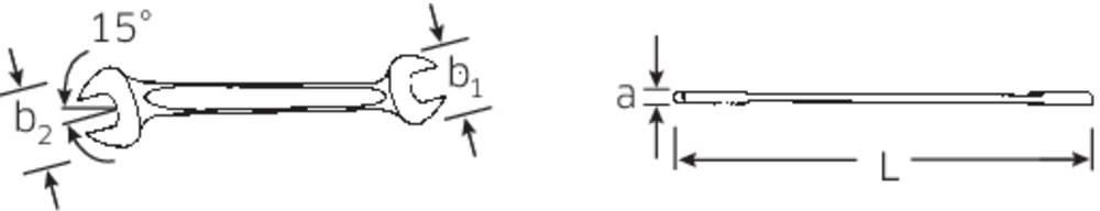 Stahlwille Klucz Płaski Podwójny 10 27x30 40032730 Din 3110 Din Iso ...