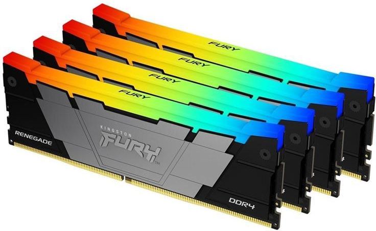 Pamięć RAM Kingston Fury 32GB 3600MT/s DDR4 CL16 DIMM Kit of 4 FURY Renegade RGB ...