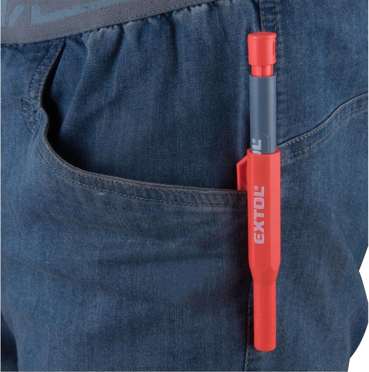 Ołówek Automatyczny Budowlany Stolarski Z Temperówką +Zapasowe Wkłady ...