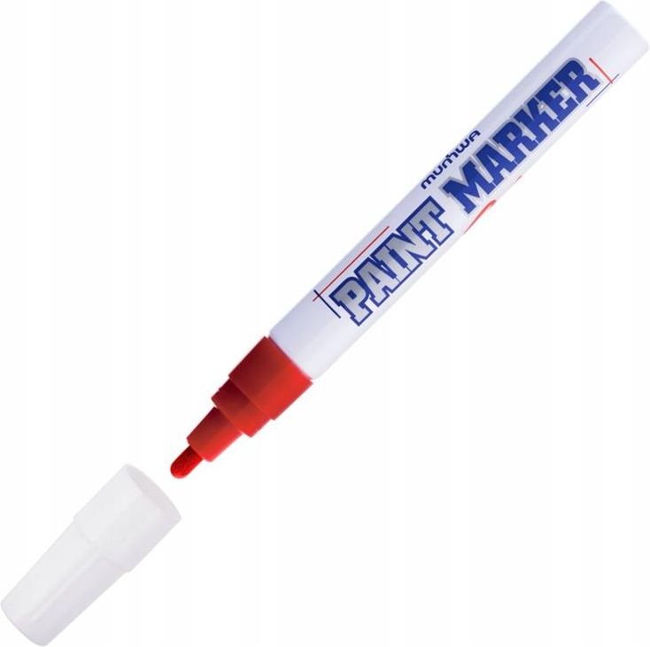 Munhwa Olejowy Marker Permanentny 4 Mm Czerwony Flamaster Grubopiszący - Ceny i opinie - Ceneo.pl