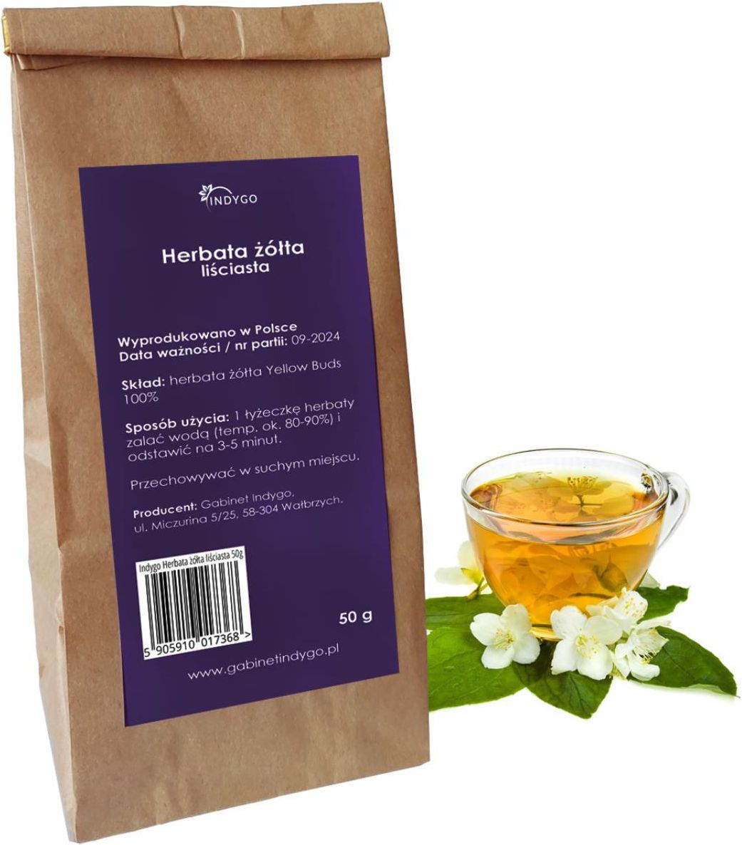 Indygo - Herbata żółta liściasta, 50 g - Opinie i ceny na Ceneo.pl