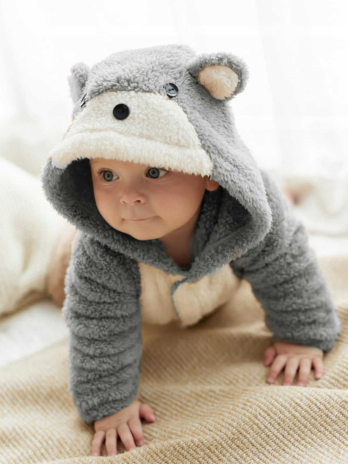 Dziecięcy Kaptur Miś 92 T43110 *shein Pluszowy Kombinezon - Ceny i ...