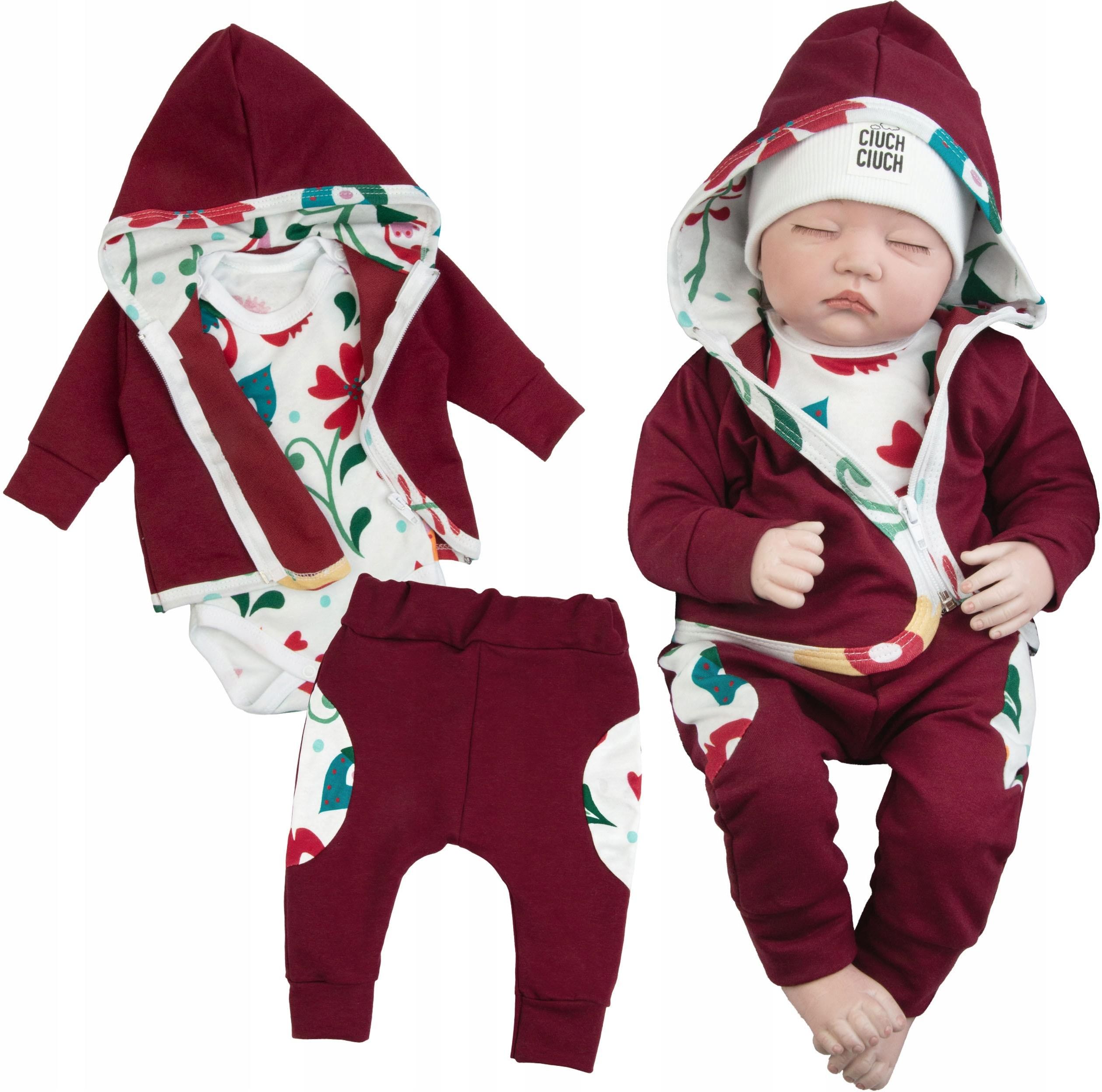 Komplet Dla Noworodka body bluza spodenki Folk 62 - Ceny i opinie ...