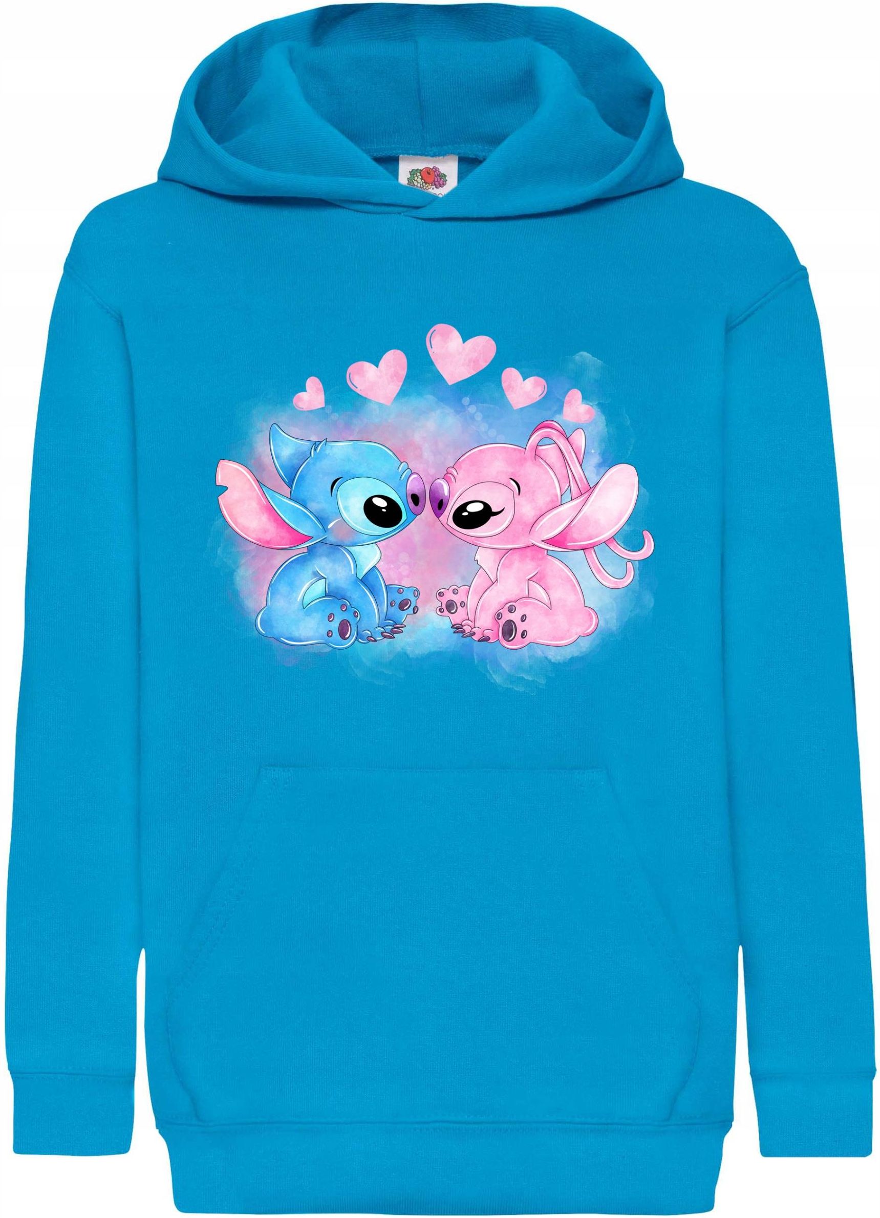 Bluza dziecieca Lilo Stitch jakosc lOve Milosc Stich kapturem 164 ...