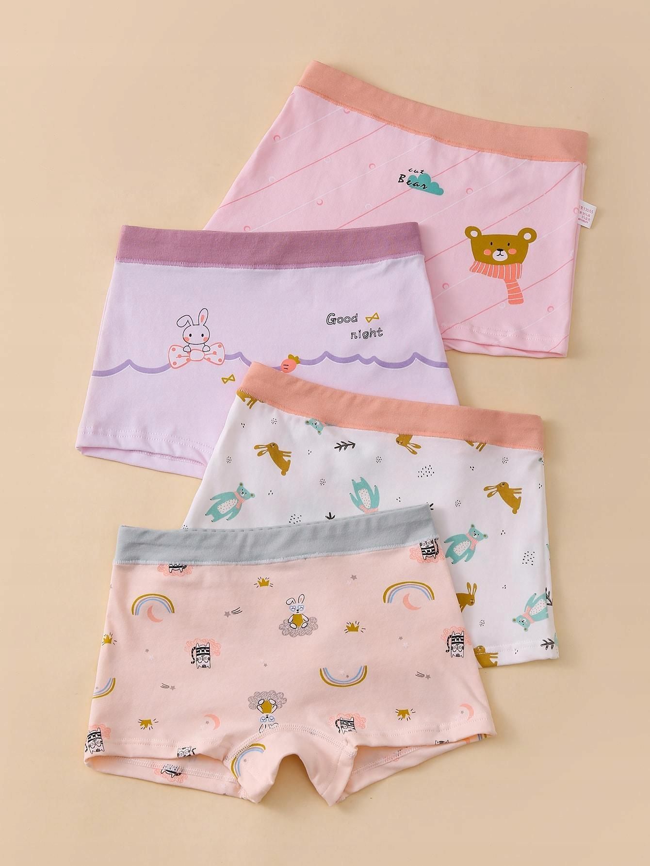 Sztuk Majtek Bokserek Dziewczęcych 140 DC14108 *shein Zestaw 4 - Ceny i opinie - Ceneo.pl
