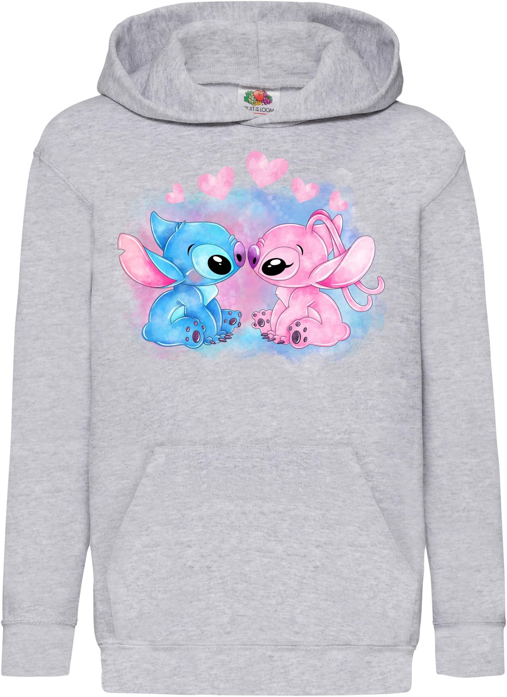 Bluza dziecieca Lilo Stitch jakosc lOve Milosc Stich kapturem 140 ...