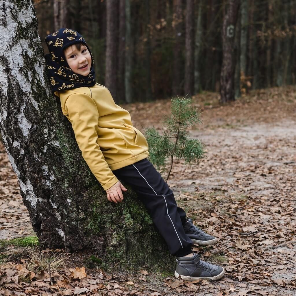 Mamaiti Spodnie softshell dla dziecka zimowe granatowe z odblaskiem 104/110 - Ceny i opinie ...