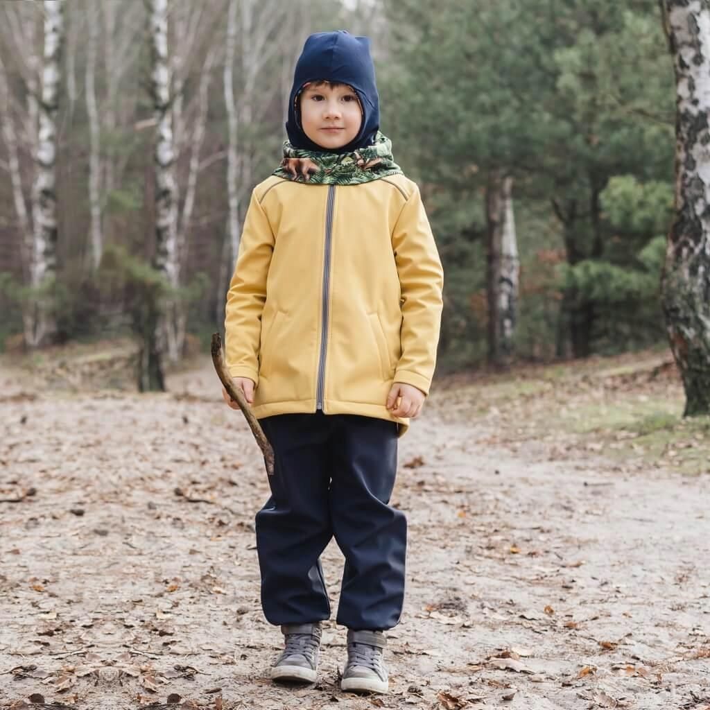 Mamaiti Spodnie softshell dla dziecka zimowe granatowe z odblaskiem 104/110 - Ceny i opinie ...