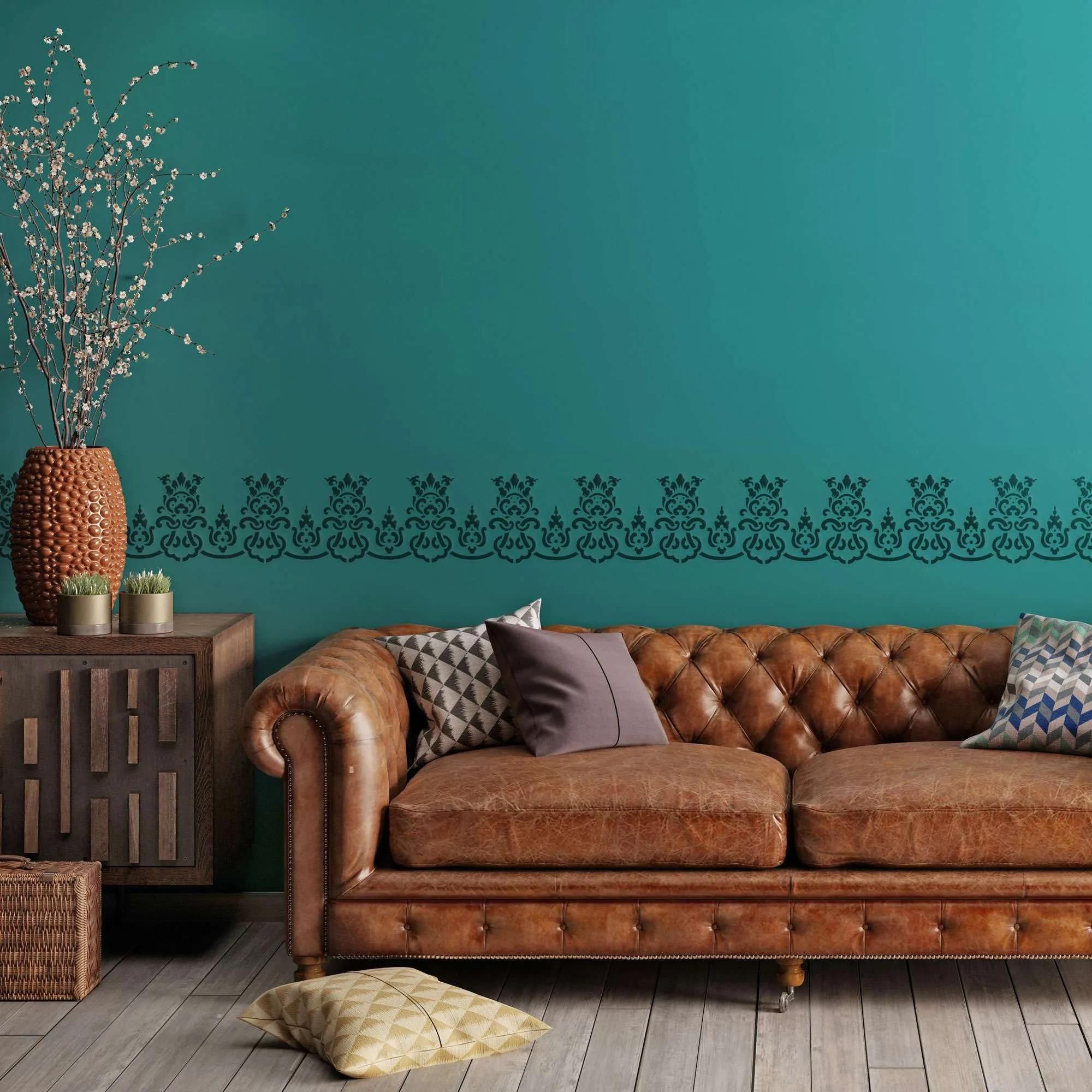 Nakleo Szablon Malarski Border Bordiura Lai Thai #2 Rozmiar L 45x95cm ...