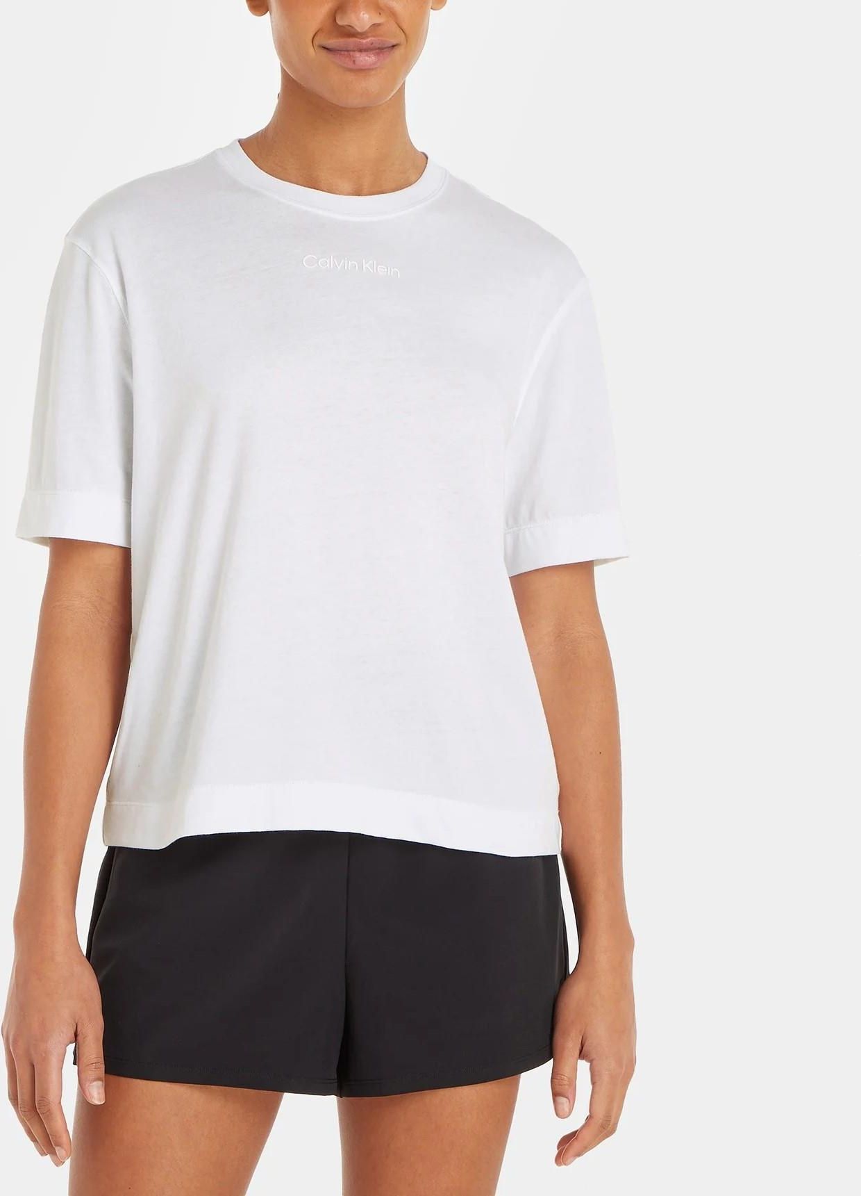 Koszulka damska Calvin Klein 00GWS3K104 X Biała - Ceny i opinie - Ceneo.pl