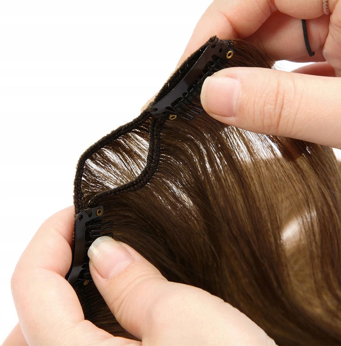 Natural Clip In Double Thick Full Head Extensions - Ceny i opinie ...