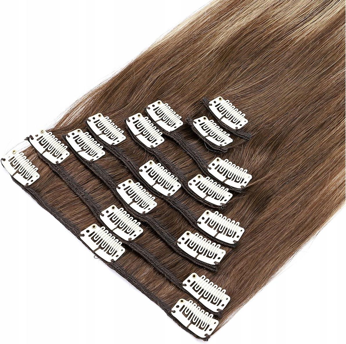 Clip In 40Cm Natural Indian Hair Extensions Ombre - Ceny i opinie ...