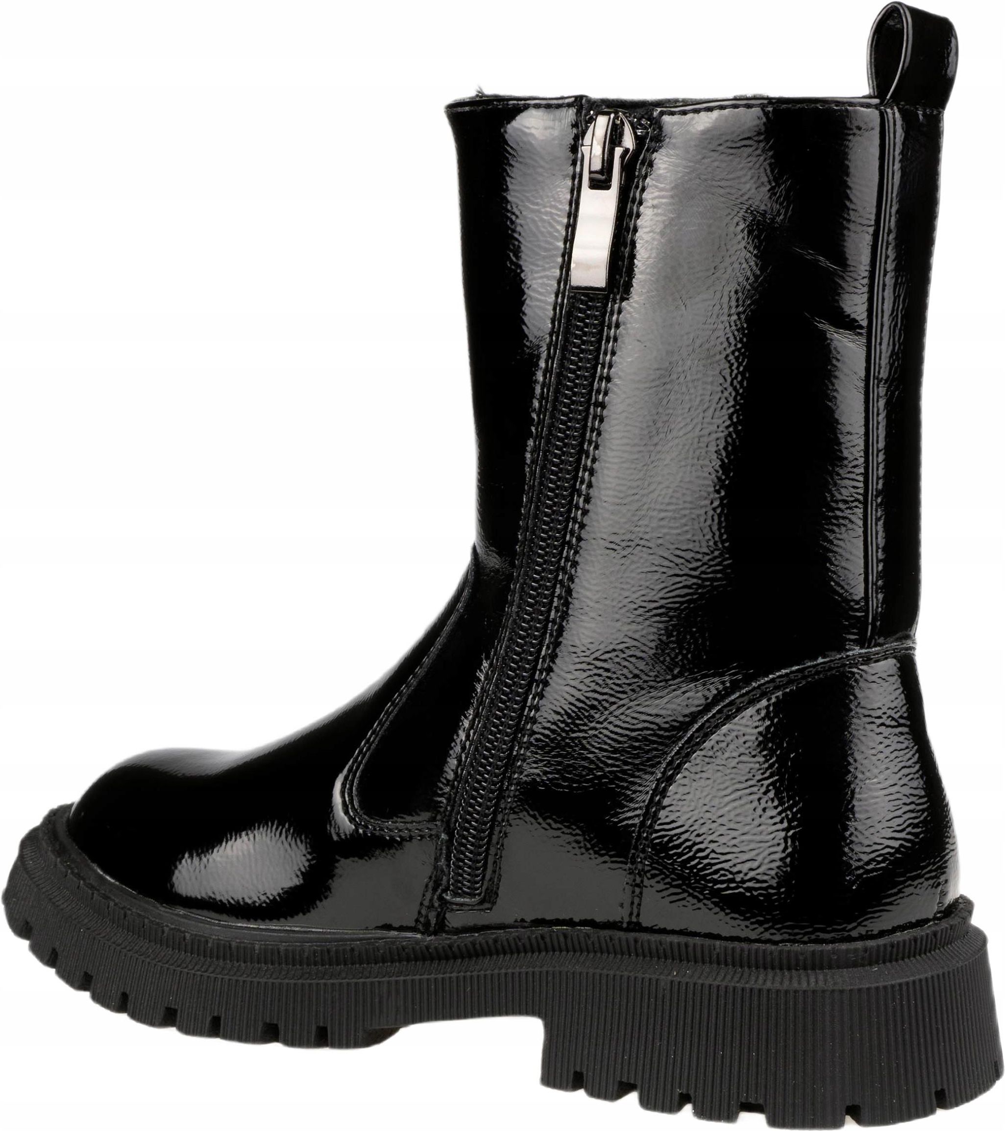 Botki Dziewczęce Vinceza Ocieplane Buty Zimowe Trapery Czarne 36237 Lakier - Ceny i opinie ...