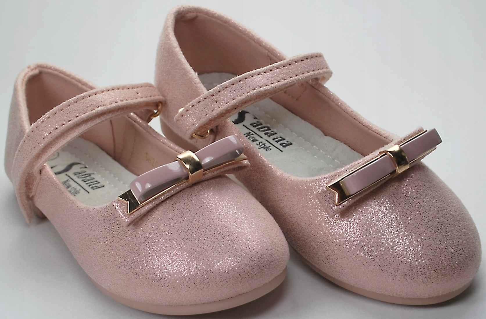 Różowe Balerinki na rzep wkł skóra naturalna r 25 - Ceny i opinie ...