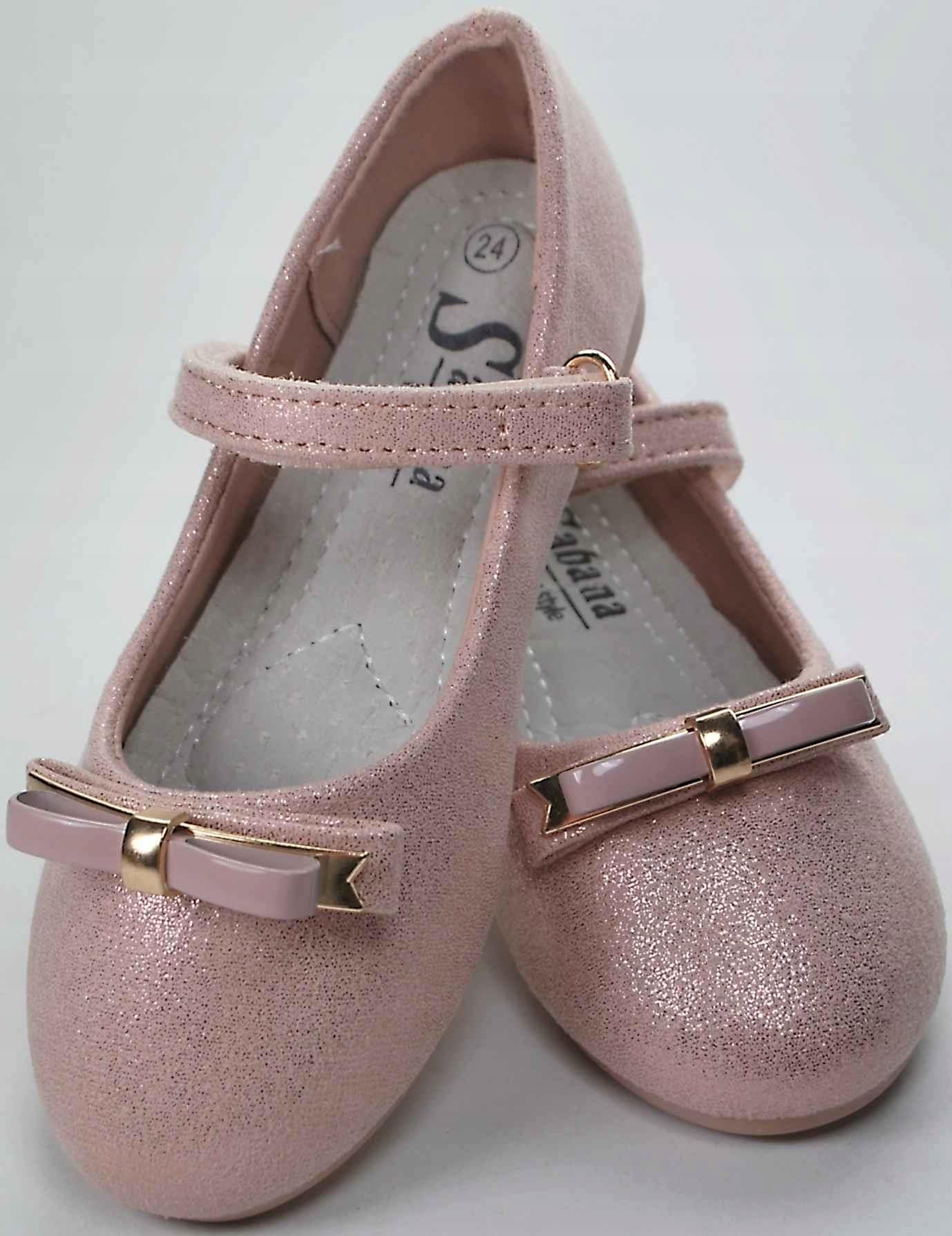 Różowe Balerinki na rzep wkł skóra naturalna r 25 - Ceny i opinie ...