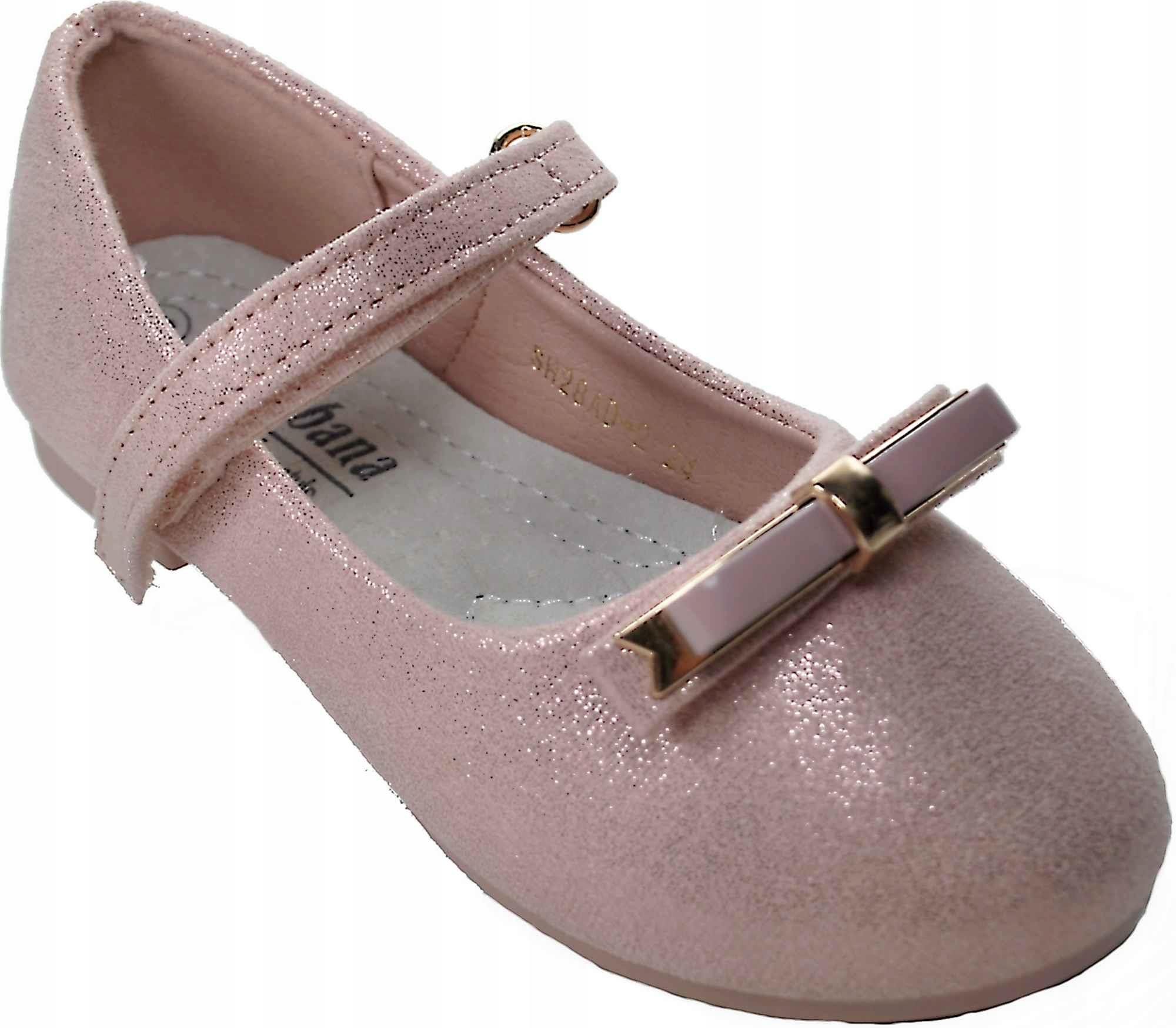 Różowe Balerinki na rzep wkł skóra naturalna r 25 - Ceny i opinie ...