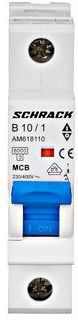 Bezpiecznik WYŁĄCZNIK NADPRĄDOWY 1P B10A SHRACK 6kA AMP - Opinie i ceny na Ceneo.pl