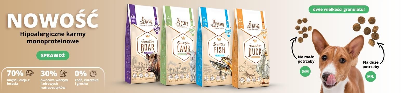 Karma Bemo Sensitive Fish Hipoalergiczna Sucha Karma Dla Psów Z Rybą Mg ...