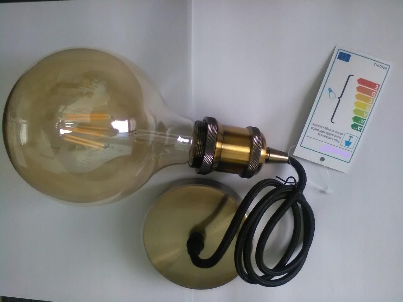 Lampa Wisząca Loft Edison E27 Oprawa Miedź - Opinie i atrakcyjne ceny ...