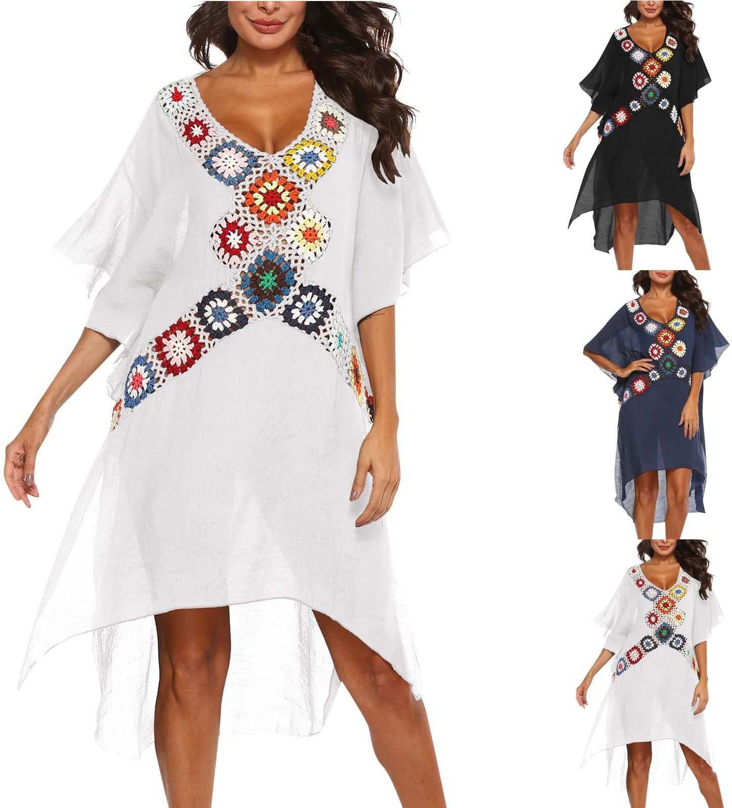 Dress Split Sexy Long Skirt Beach Smock - Ceny i opinie - Ceneo.pl