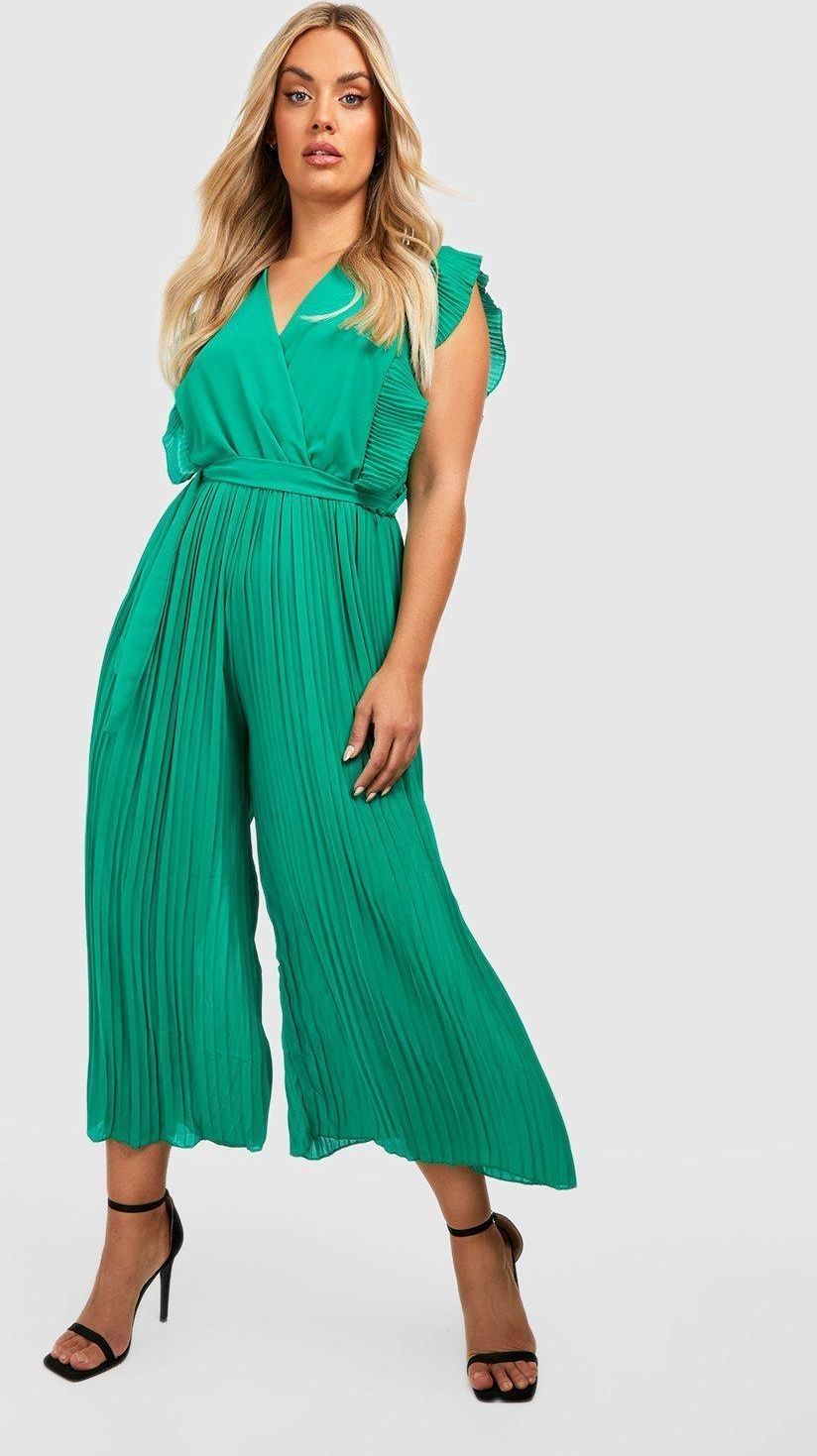 Boohoo Zielony Kombinezon Plisy YU2 XXC__54 - Ceny i opinie - Ceneo.pl