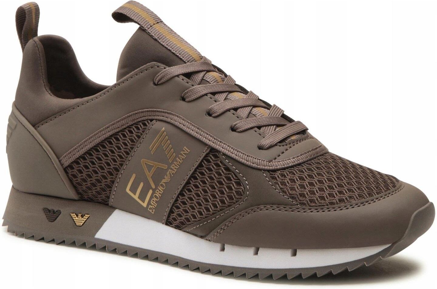 EA7 Emporio Armani Sneakersy X8X027 XK050 S294 Falcon/Gold - Ceny i opinie - Ceneo.pl