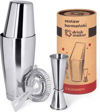 Drinkmaker Zestaw Barmański Do Drinków Shaker Tin Strainer Sito ...