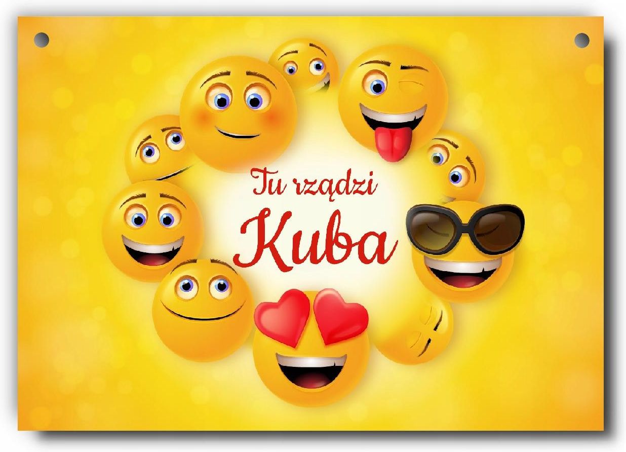 Personalizowana Tabliczka Z Emotikonem Emotka - Opinie i atrakcyjne ...