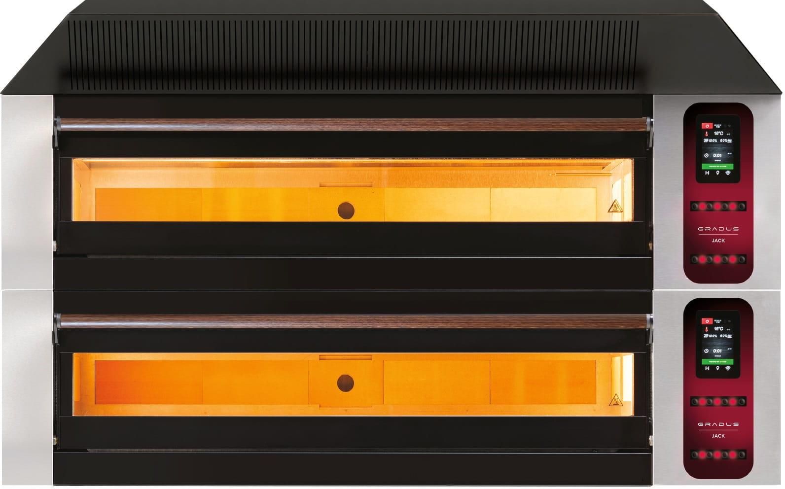 Piec Elektryczny Do Pizzy Dwukomorowy Z Podstawą Z Prowadnicami Na ...