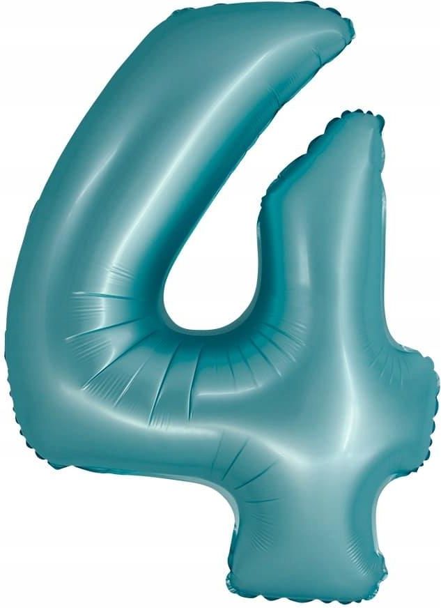 Godan Balon Foliowy Cyfra 4 Niebieski Matowy 76Cm - Ceny i opinie ...