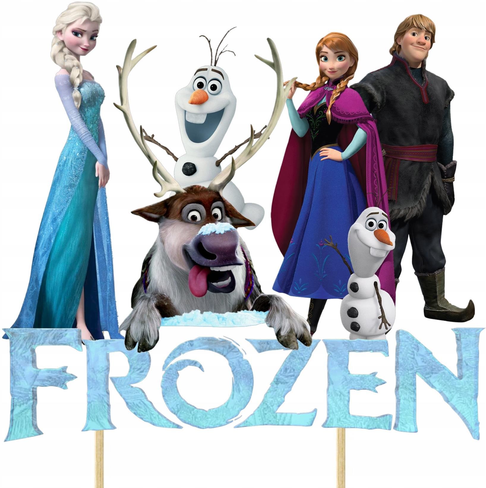 Topper Ozdoba Dekoracja Na Tort Elsa Kraina Lodu Elza Frozen Urodziny ...