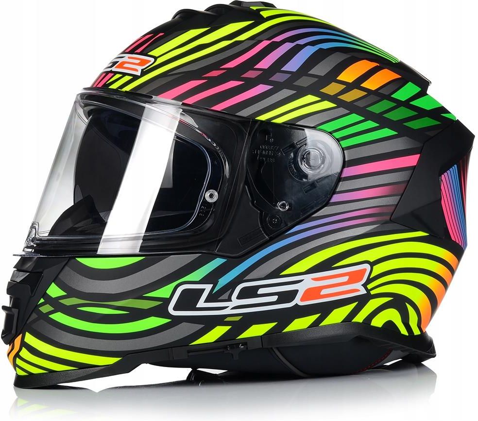 Kask motocyklowy Ls2 Ff800 Storm Ii Rainbow + Pinlock Blenda Ecer ...