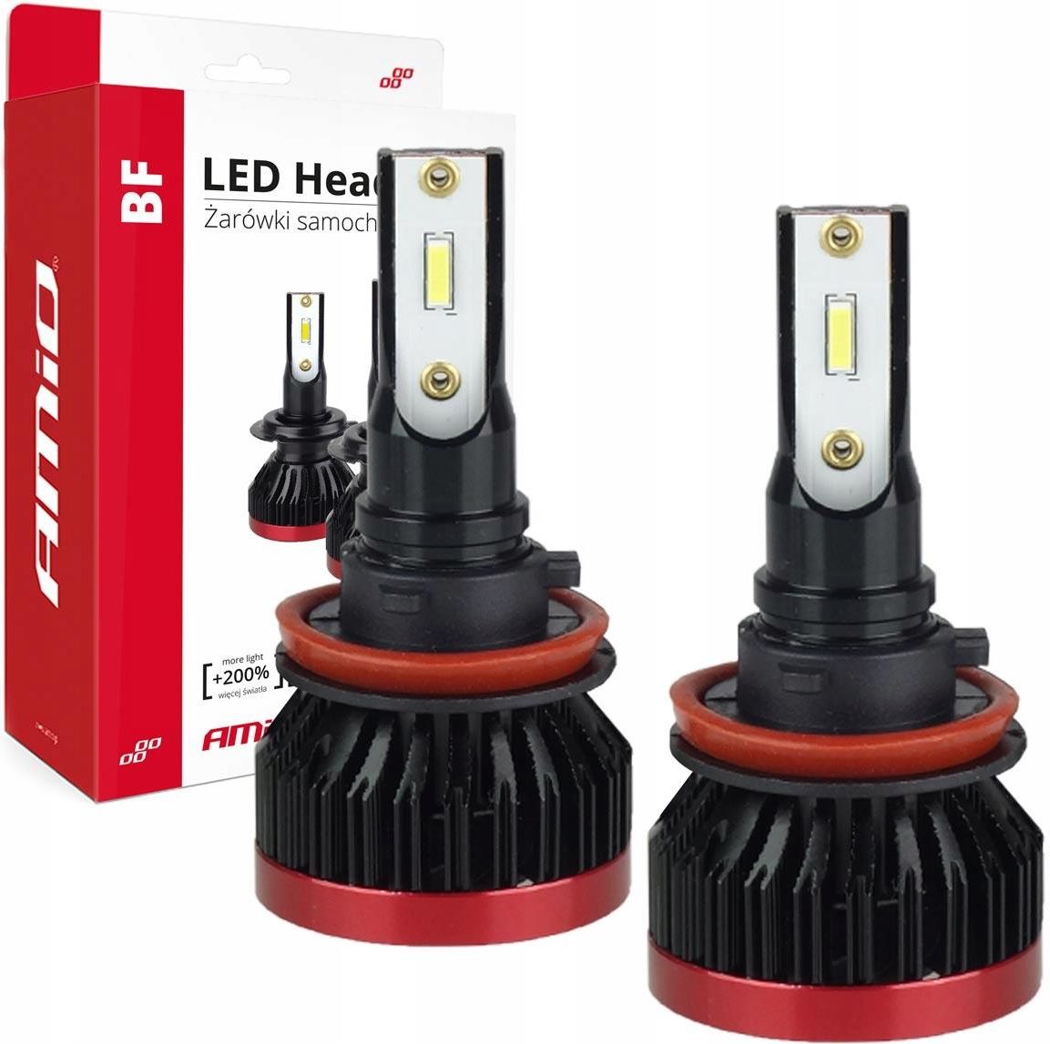 Amio Żarówki Samochodowe Led Bf 9-18V H8 H9 H11 2Szt. Przeciwmgielne 6000K - opinie i ceny na ...