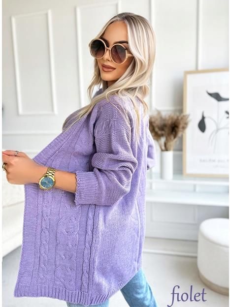 Długi Kardigan Sweter damski mięciutki modny - Ceny i opinie - Ceneo.pl