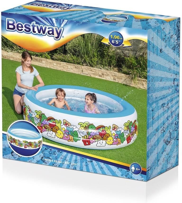 Bestway Basen dmuchany 196x53cm B51122 - Ceny i opinie - Ceneo.pl