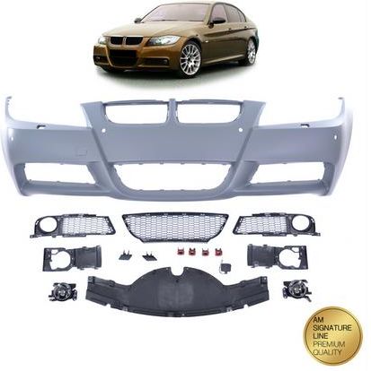 Mtuning Przedni Zderzak Sport Pdc Sra Lampy Przeciwmgielne Bmw 3 (E90) Sedan (E91) Touring Przed ...