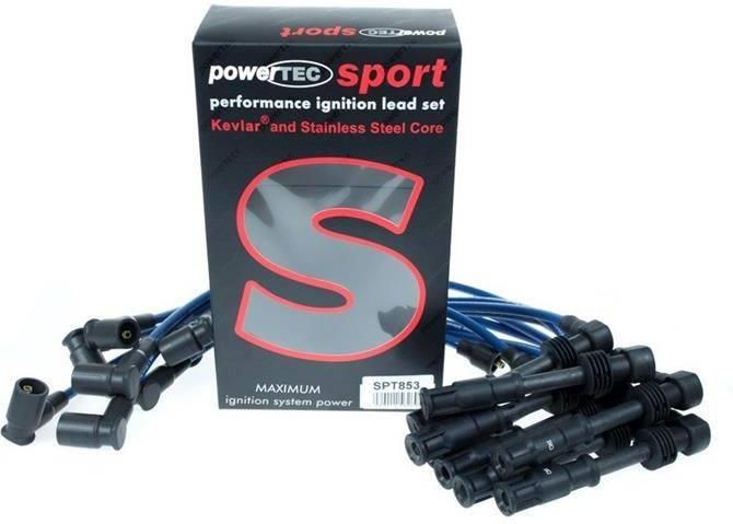 Powertec Przewody Zapłonowe Audi V8 100 S6 3.6 4.2L 91-97 Czerwone ...