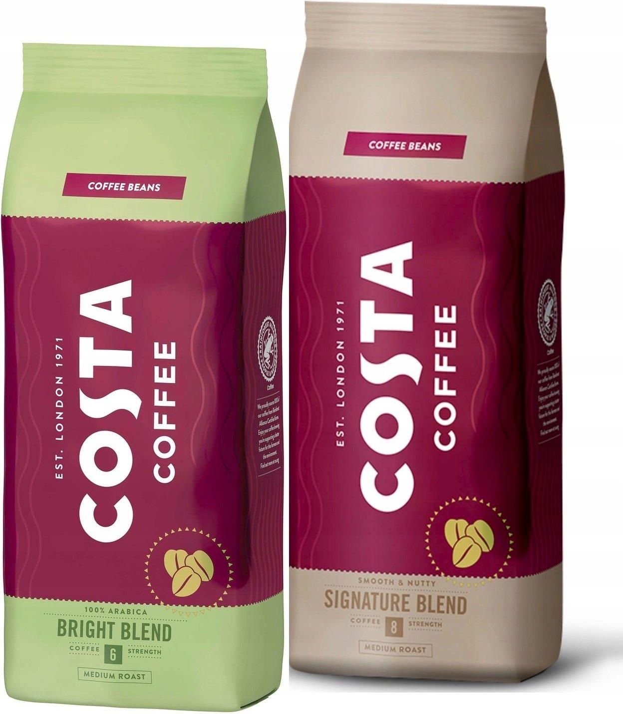 Kawa Costa Coffee Mielona Bright Blend 100% Arabica Signature Medium ...