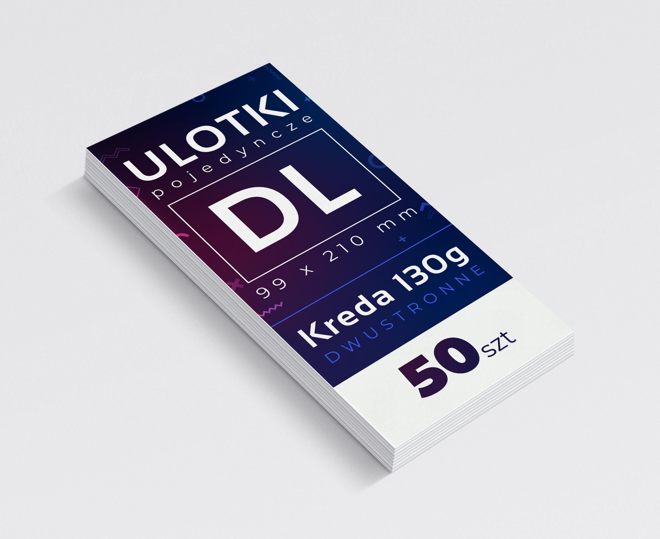 Ulotki Dl 50szt. Dwustronne Kreda 130G Mat Lub Błysk Standard Pojedyncze - Ceny i opinie - Ceneo.pl